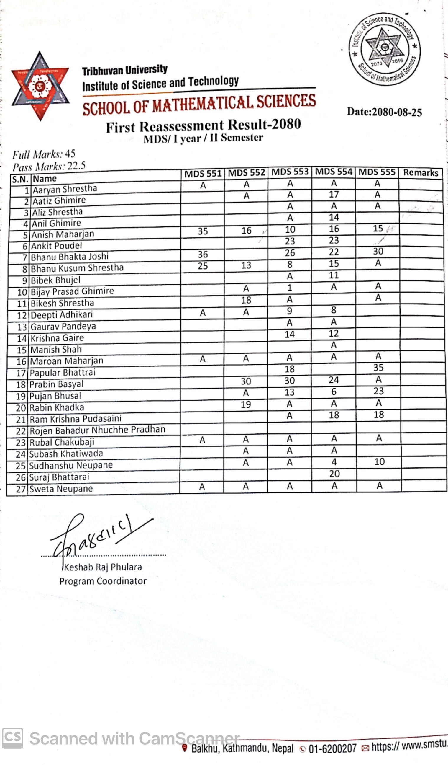 School of Mathematical Sciences